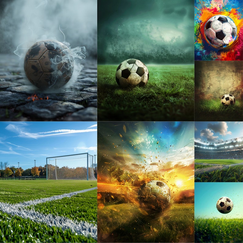 Football / Soccer Photoshop Backdrop | Digital Background for Football ...