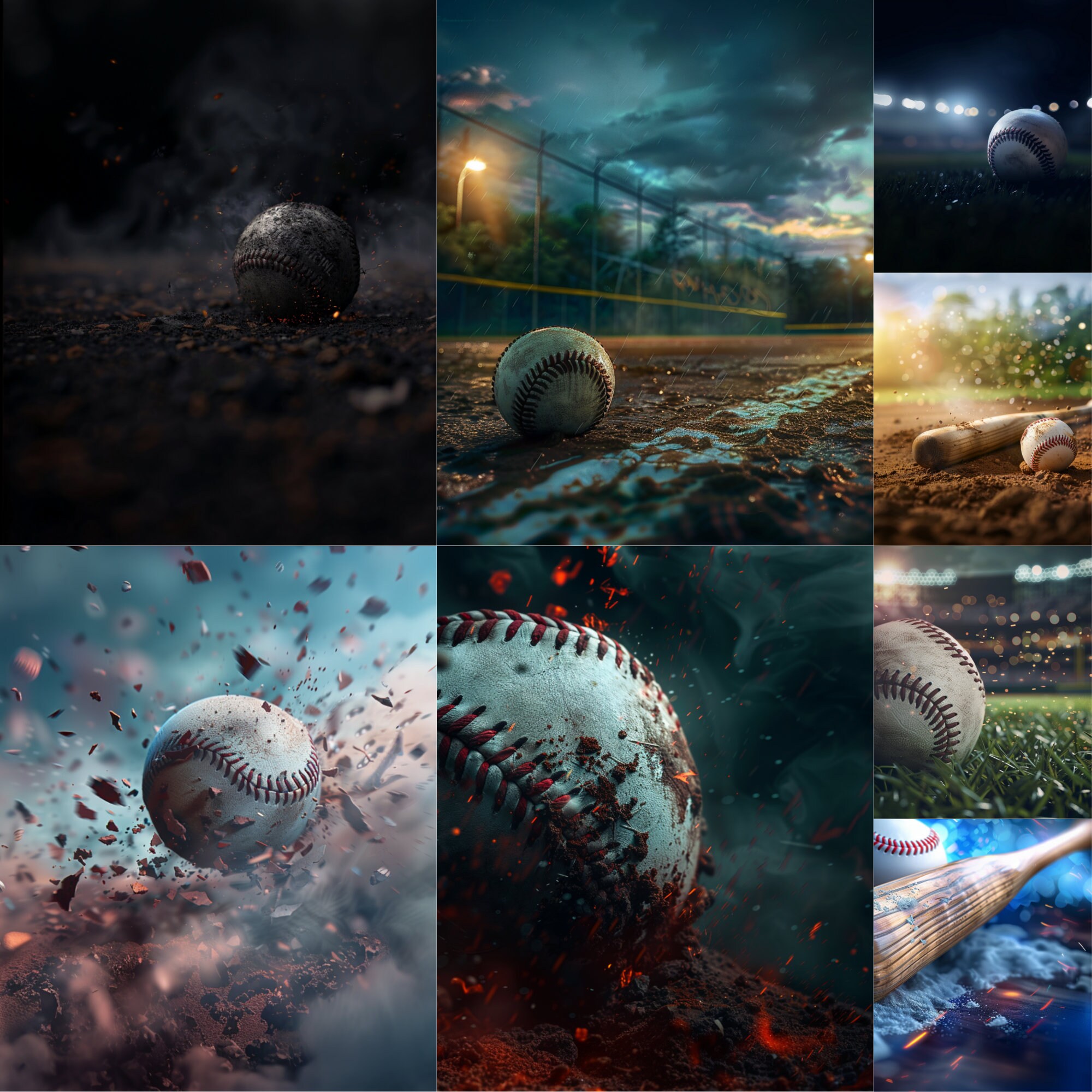 Baseball Photoshop Backdrop | Digital Background for Baseball Players ...