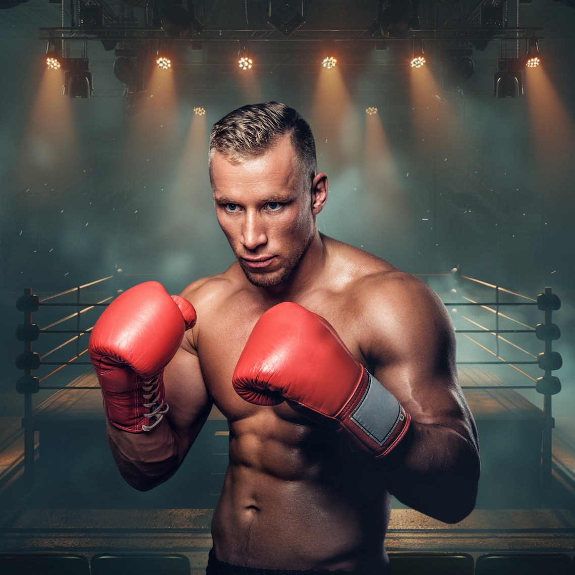 Boxing Photoshop Backdrop | Digital Background for Boxers | Social ...