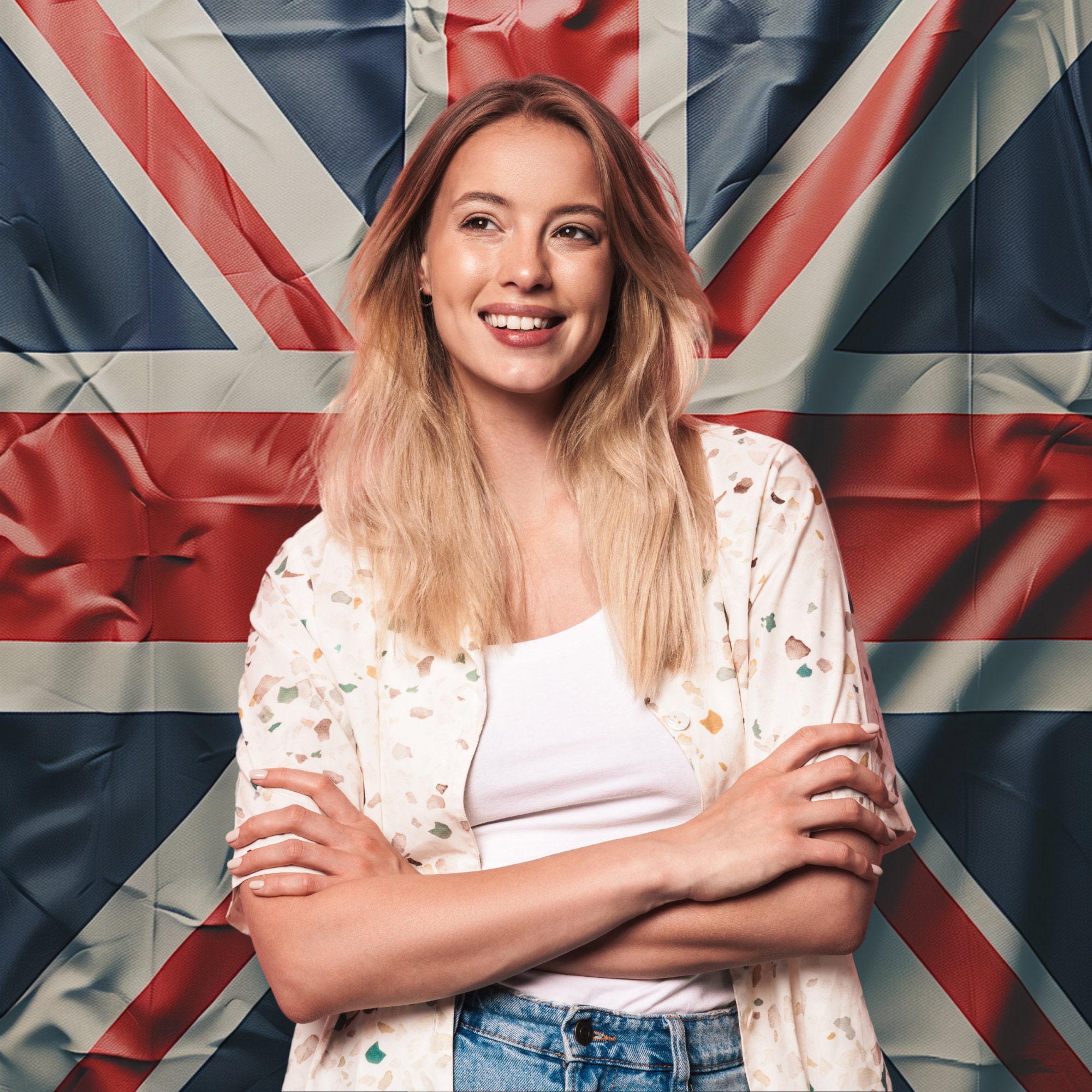 United Kingdom Flag Backdrop | Digital Background for British People ...