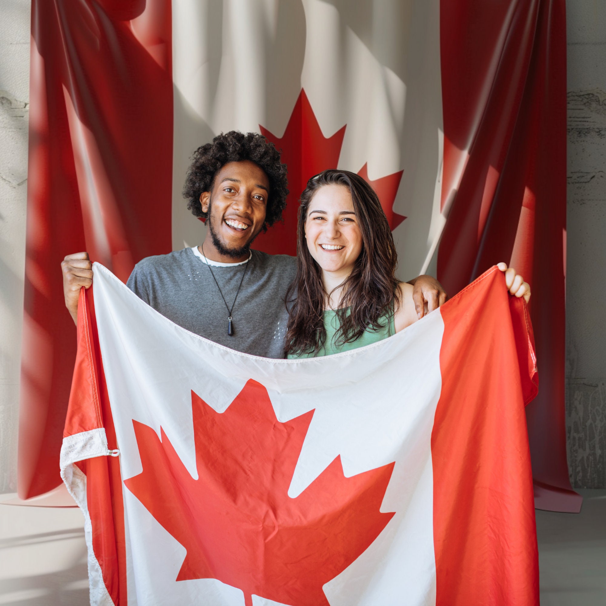 Canada Flag Backdrop | Digital Background for Patriots | Social Media ...