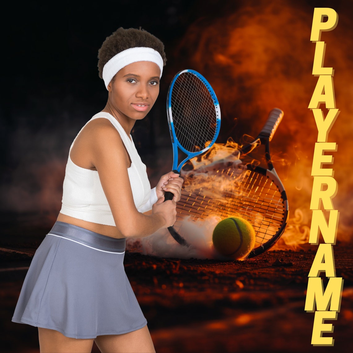 Tennis Photoshop Backdrop | Digital Background for Tennis Players ...