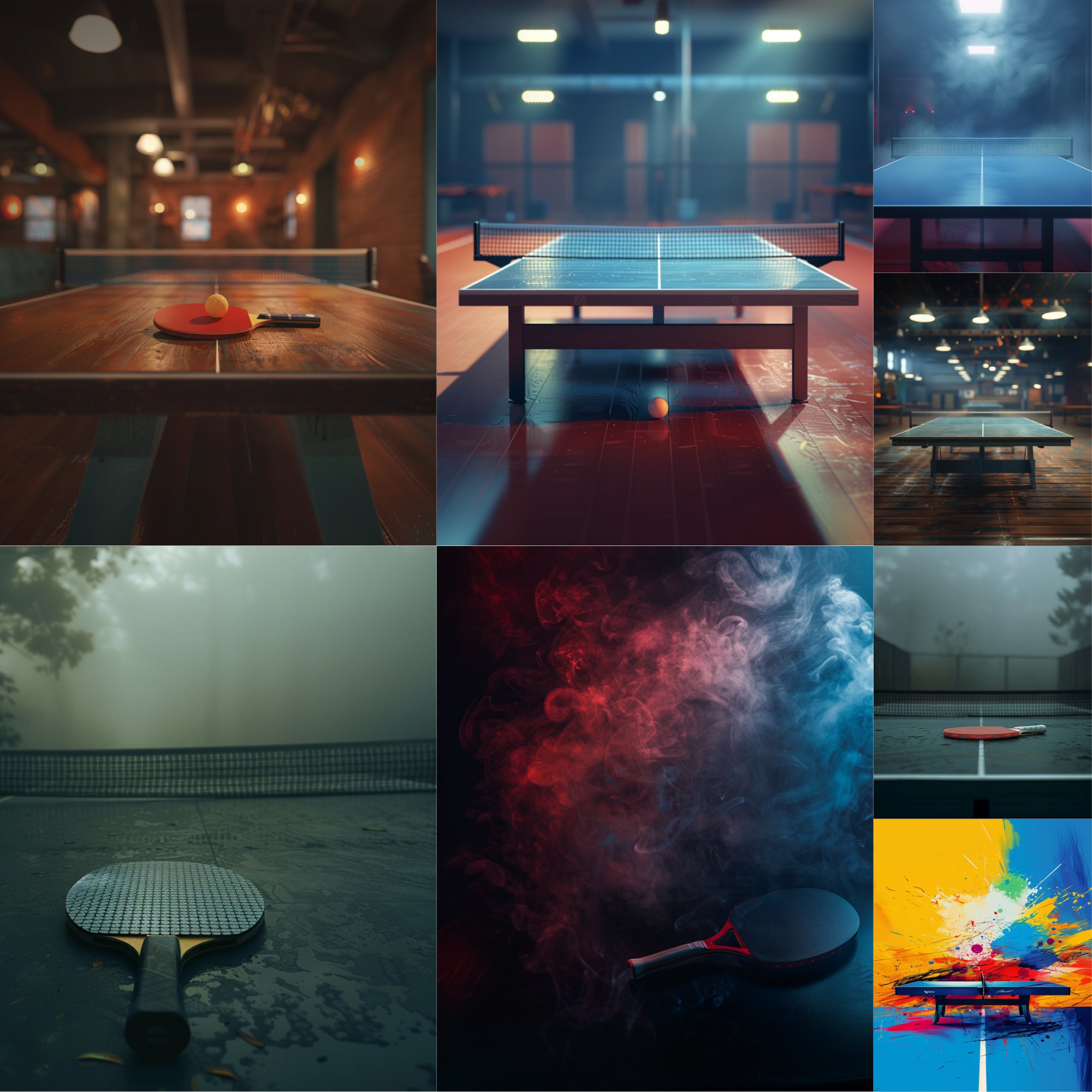 Table Tennis Photoshop Backdrop | Digital Background for Ping Pong ...