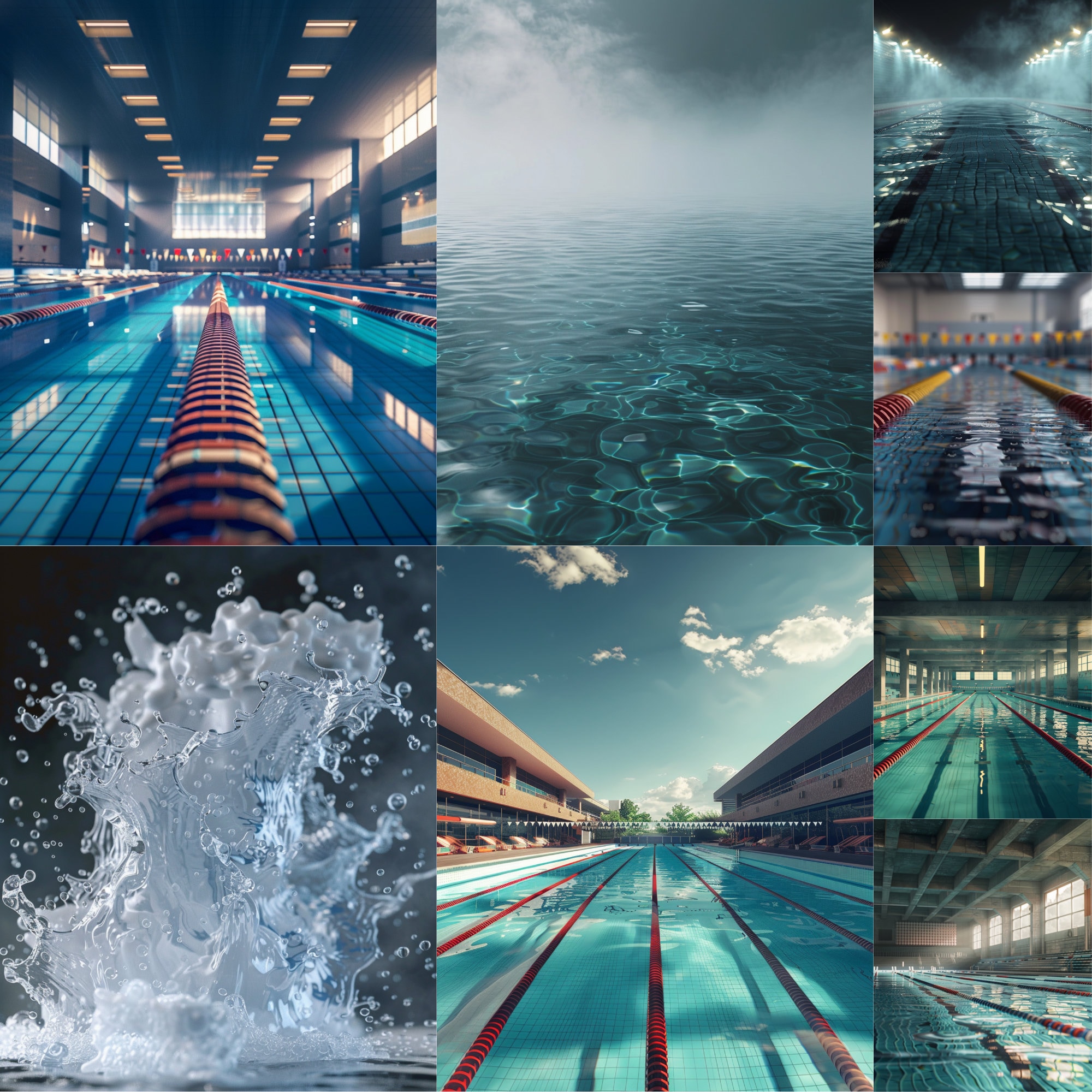 Swimming Photoshop Backdrop | Digital Background for Swimmers | Social ...
