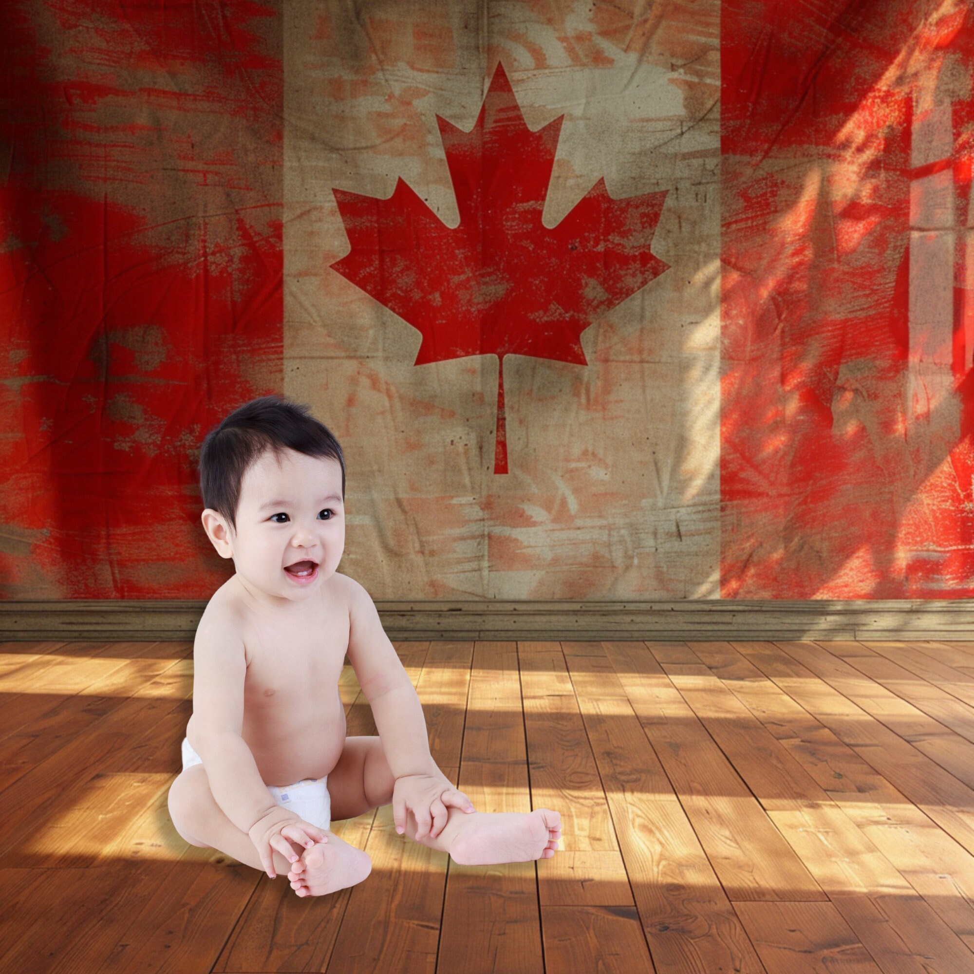 Canada Flag Backdrop Digital Background for Patriots Social Media ...