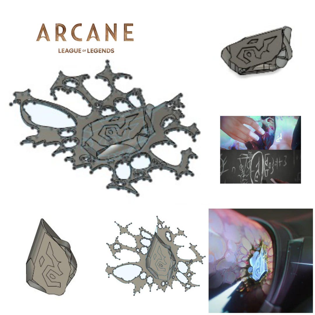 Jayce Gem Stone Hex Crystal Viktor From Arcane STL - Etsy