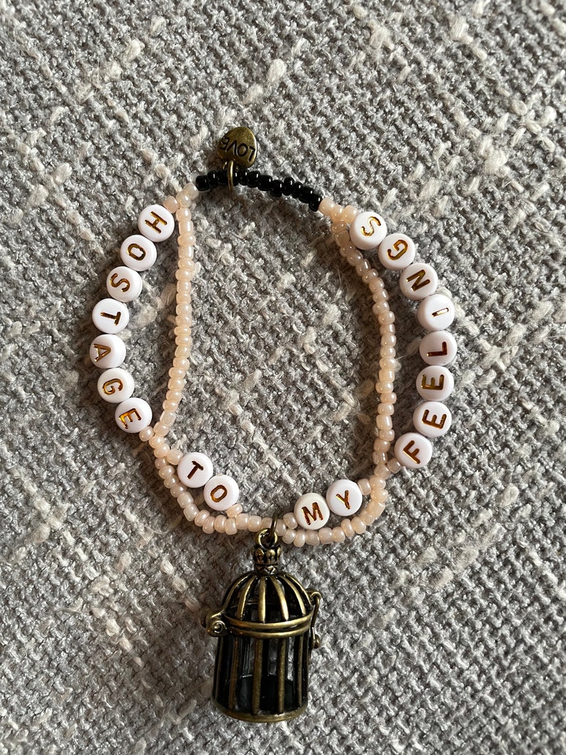 Taylor Swift Reputation Inspired Cage Charm Bracelet - Etsy