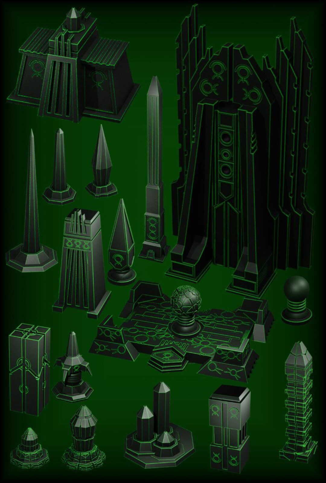 Necro Terrain Set - Etsy