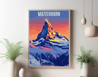Matterhorn Travel Poster - Etsy