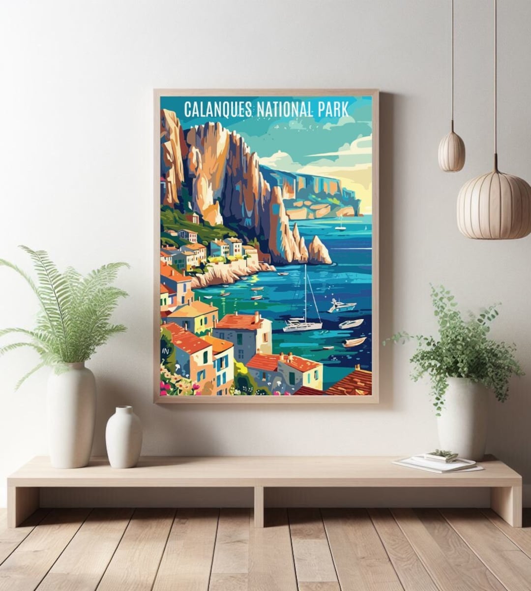 Calanques National Park Travel Poster Calanques National Park France ...