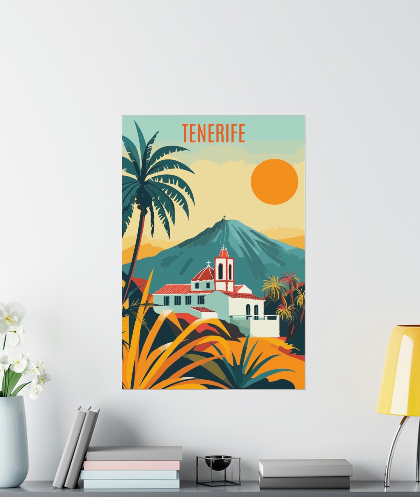 Tenerife Spain Travel Poster Tenerife Travel Print Spain Poster Wall ...