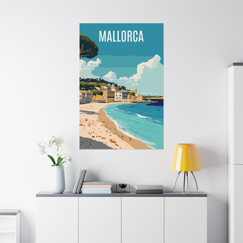 Mallorca Spain Travel Poster Majorca Poster Wall Art Spain Travel Print ...