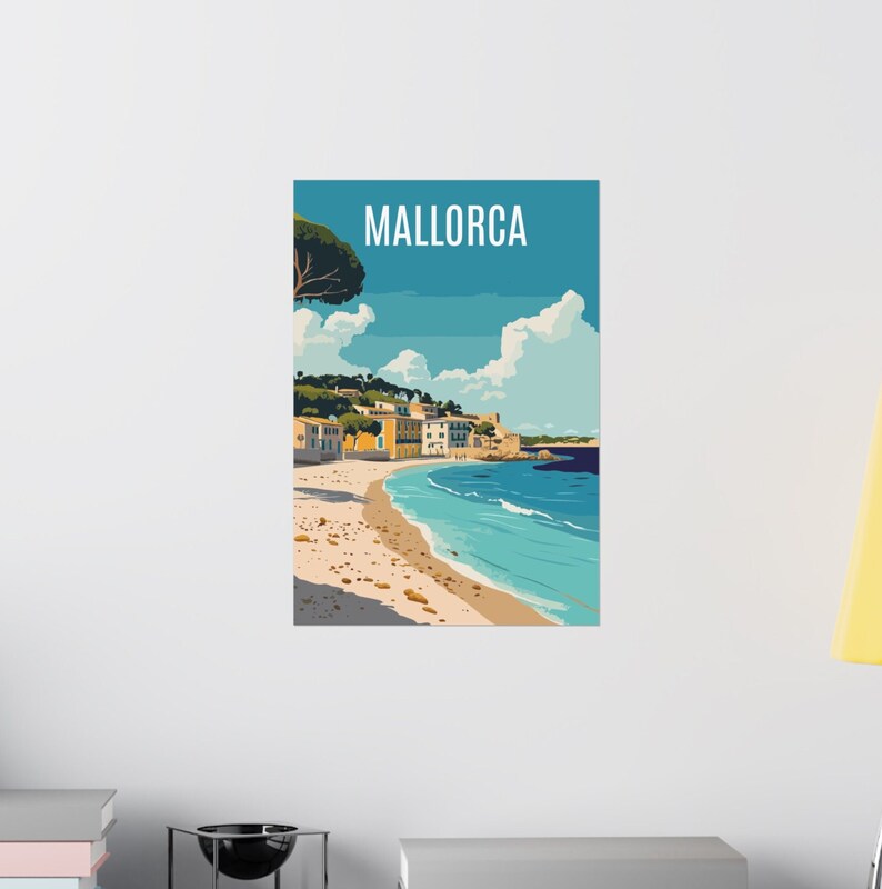 Mallorca Spain Travel Poster Majorca Poster Wall Art Spain Travel Print ...