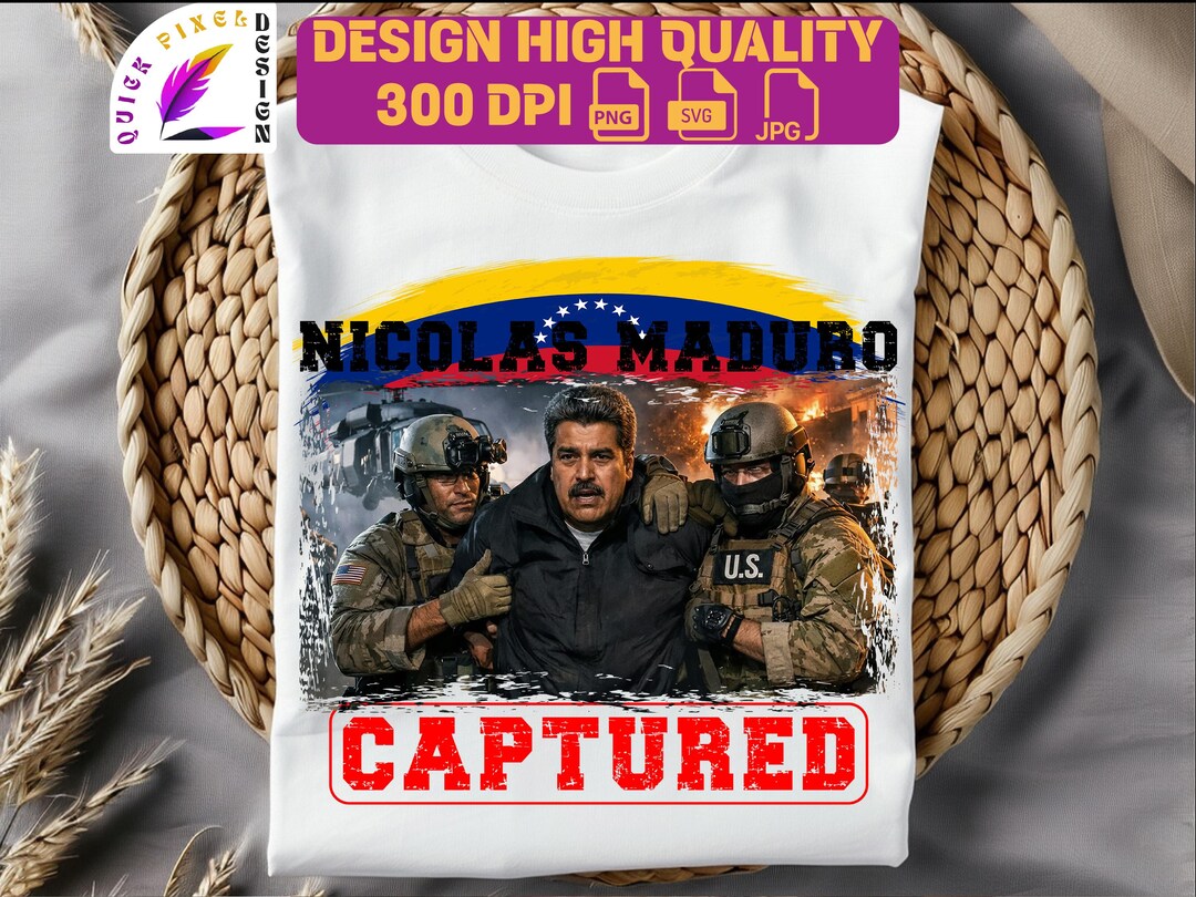 Nicolas Maduro Captured PNG SVG | Venezuela Libre 2026, Political ...