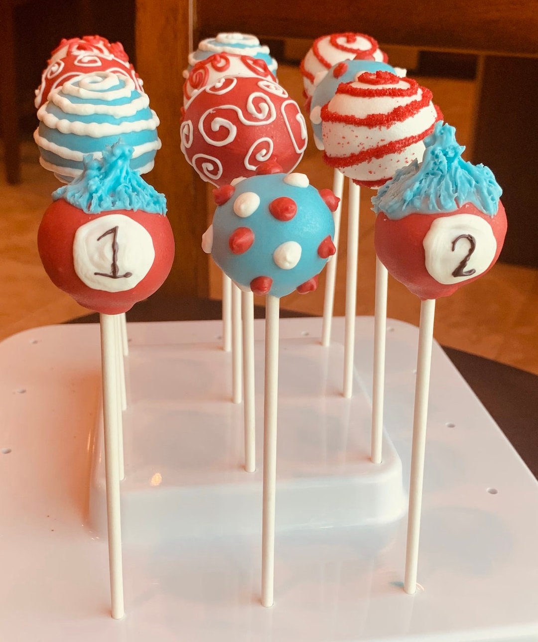 Thing 1 Thing 2 Cakepops - Etsy