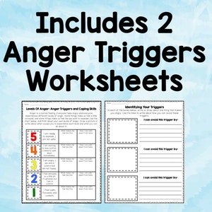 Anger Management Worksheets for Kids - Etsy