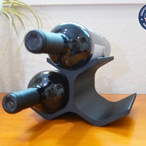 3 Bottle Modern Wine Rack Pyramid - Etsy