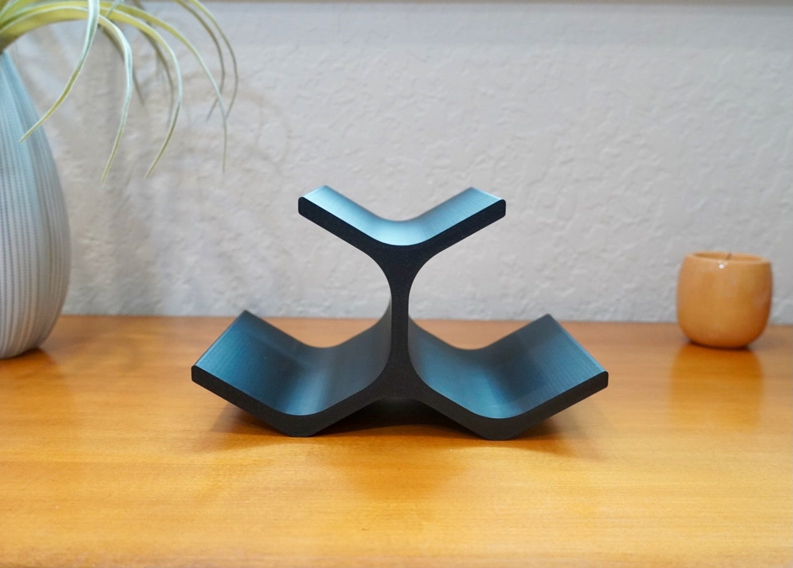 3 Bottle Modern Wine Rack Pyramid - Etsy