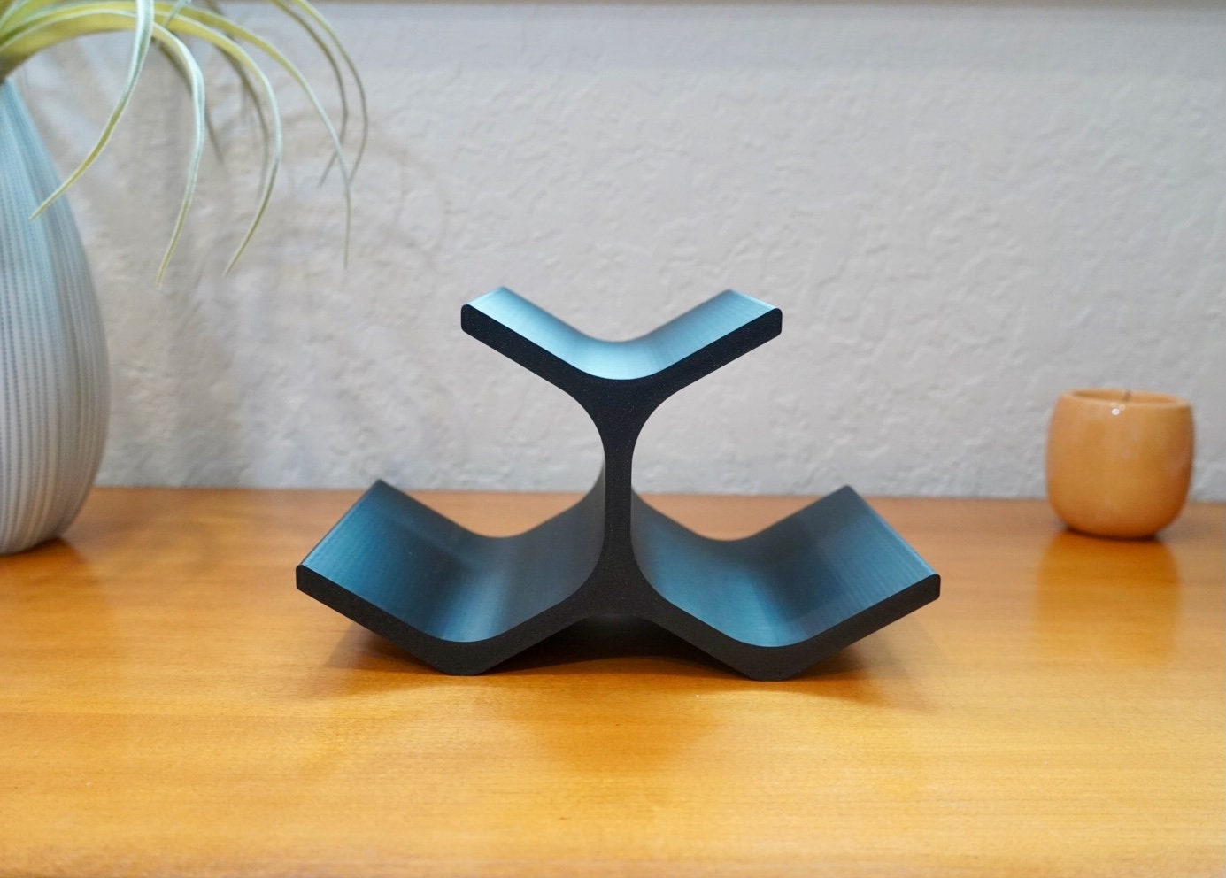 3 Bottle Modern Wine Rack Pyramid - Etsy