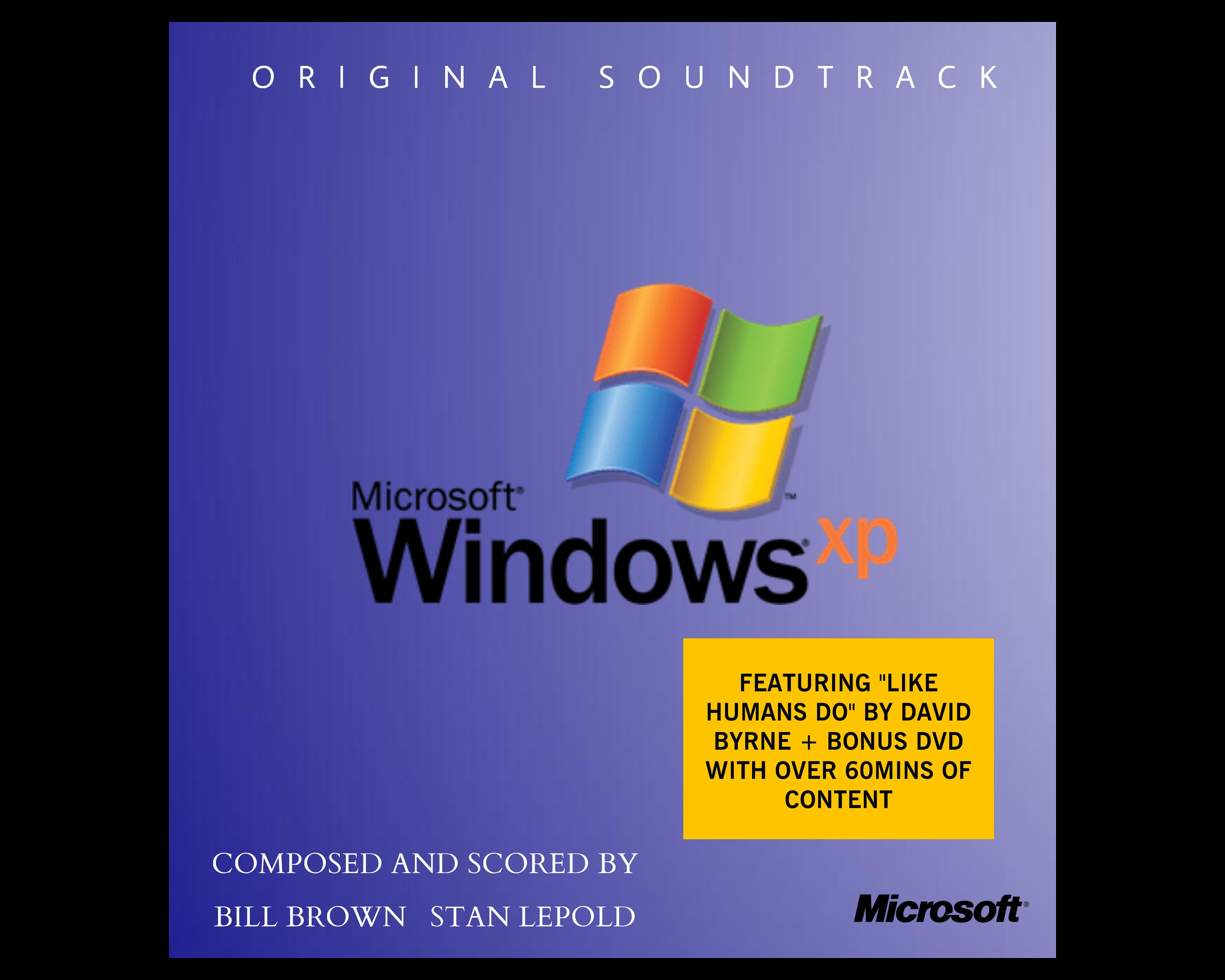Windows XP Original Soundtrack CD DVD Combo, Pre-order, Fanmade, Ships ...