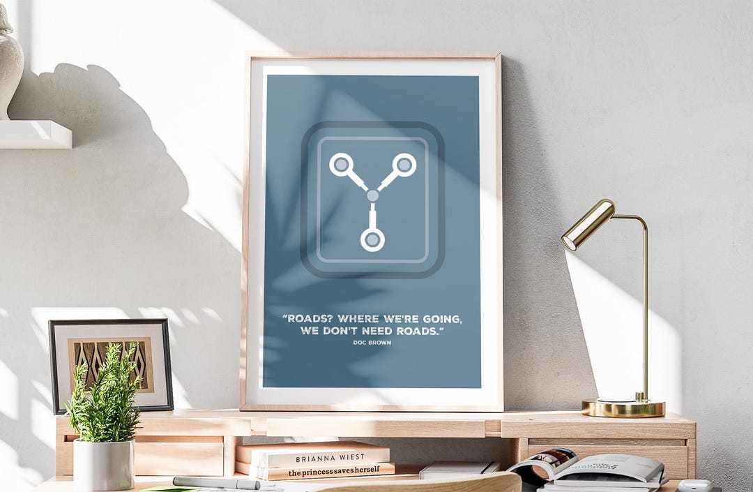 Back to the Future Film Poster Movie Poster Typographic Back to the ...