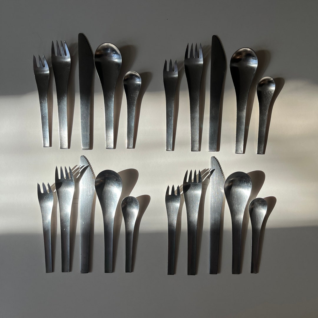 20-piece Set Stainless Steel Silverware From Danish Designer Georg ...