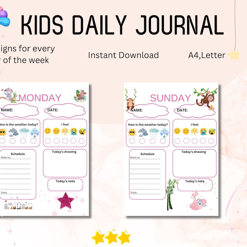 Daily Journal Printable - Etsy