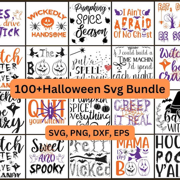 Halloween Vector Bundle - Etsy