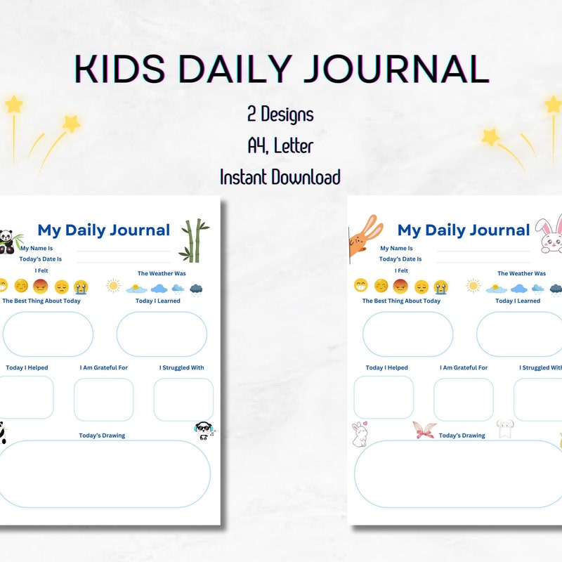Daily Journal Printable - Etsy