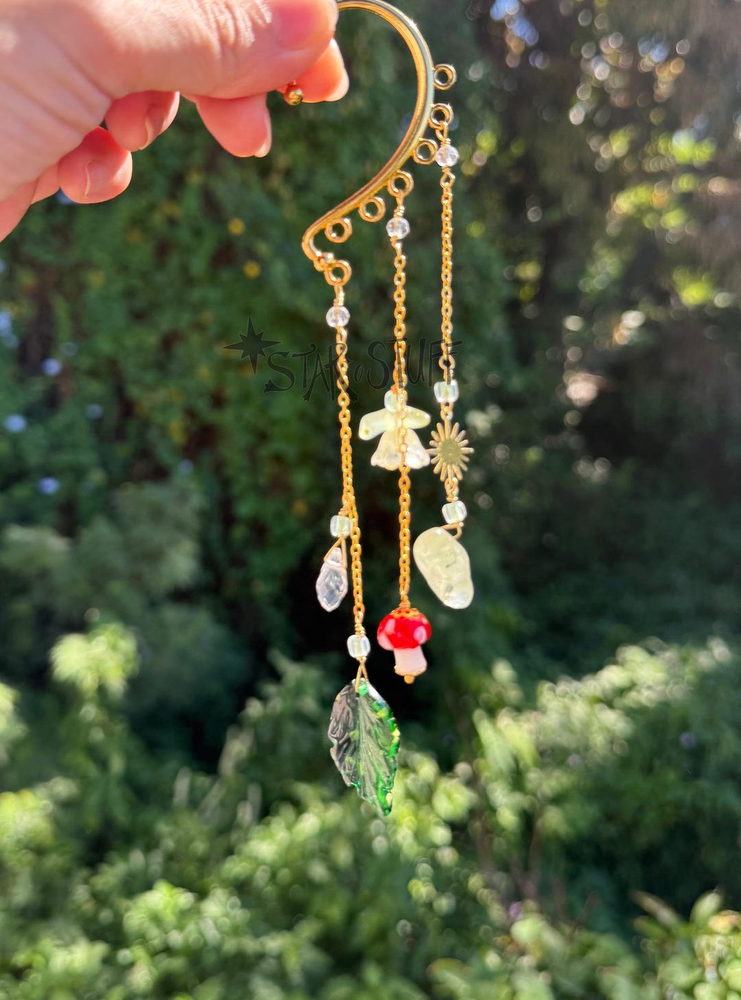 Fae Ear Cuff Wire Wrapped Fairy Jewelry Forrest Fantasy Goblincore ...