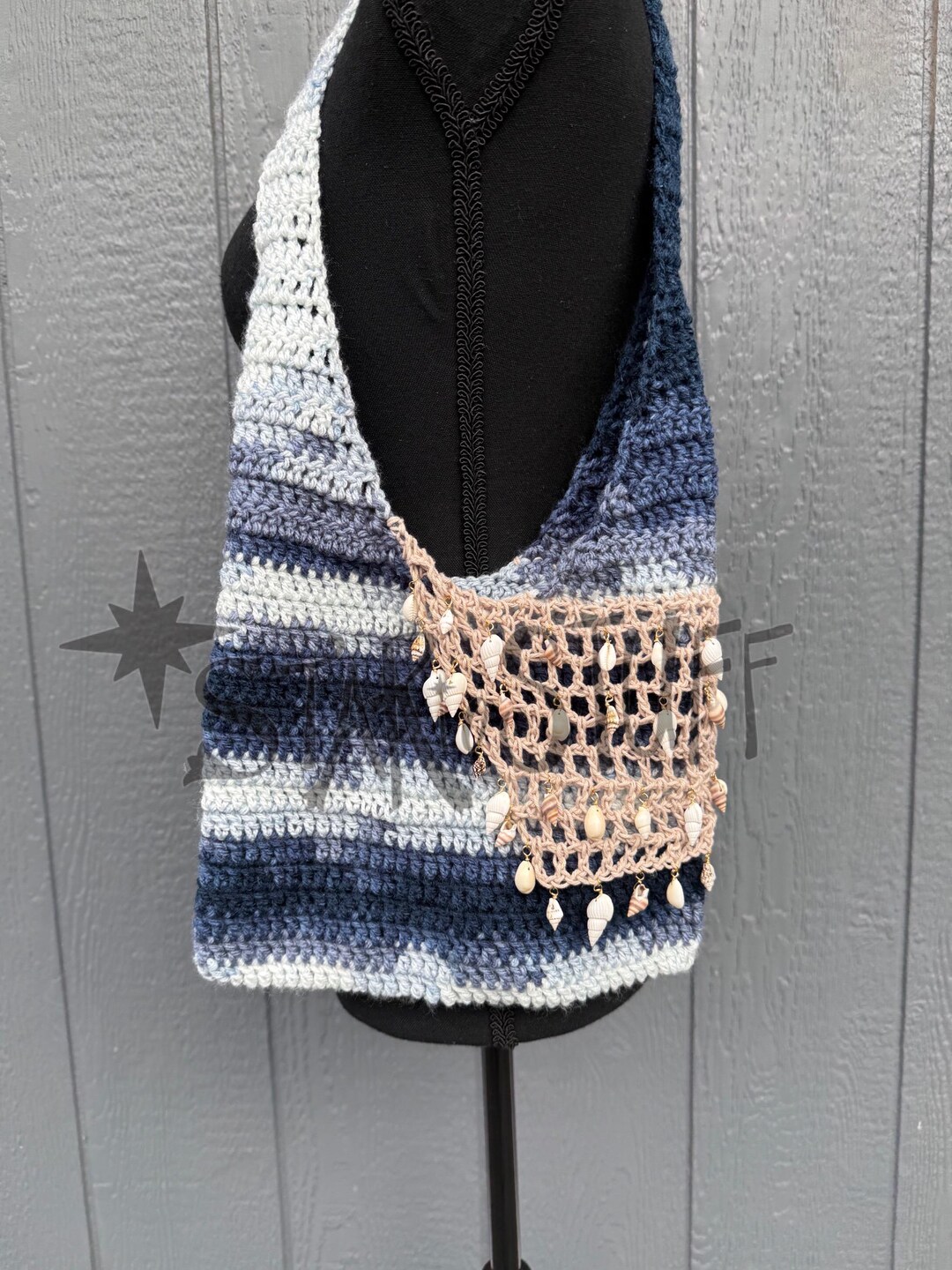 Sirena Net Bag | Crochet Mermaid Bag | Crochet Net Purse | Ocean Net ...