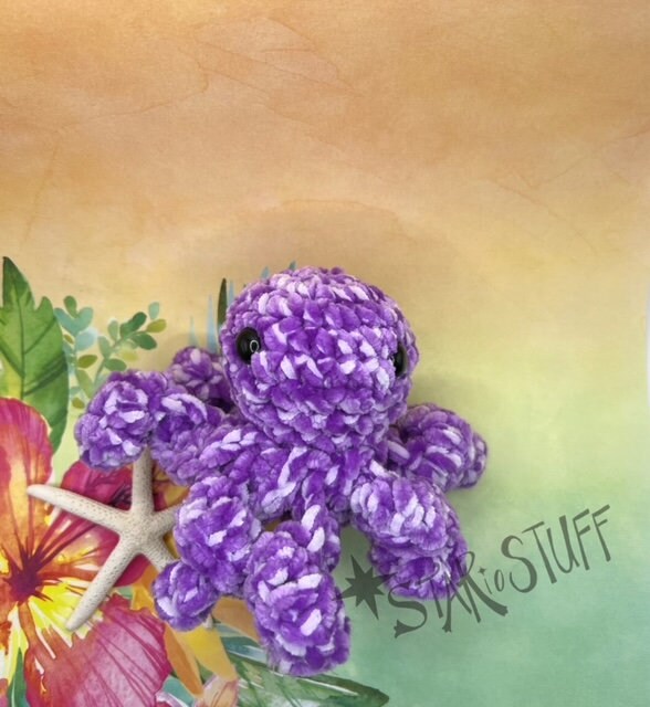 Crochet Octopus Octo Plushie Sea Themed Toy He'e Octopus Amigurumi ...