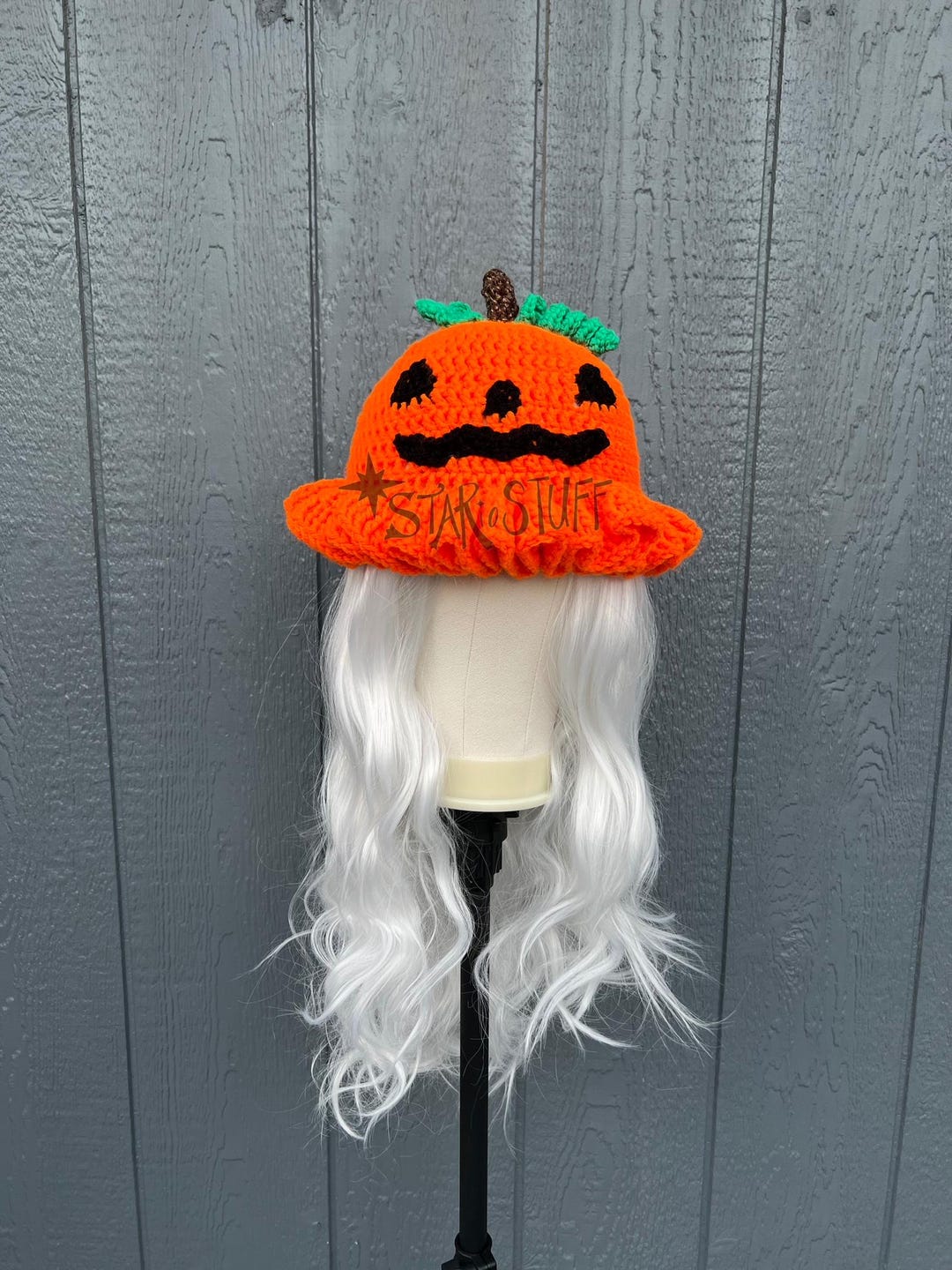 Crochet Jack-o-lantern Ruffle Hat: Halloween Pumpkin Bucket Hat - Etsy