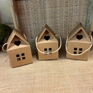 House Shaped Gift Box Mini Treat Box Ornament Candy Box French Treat ...