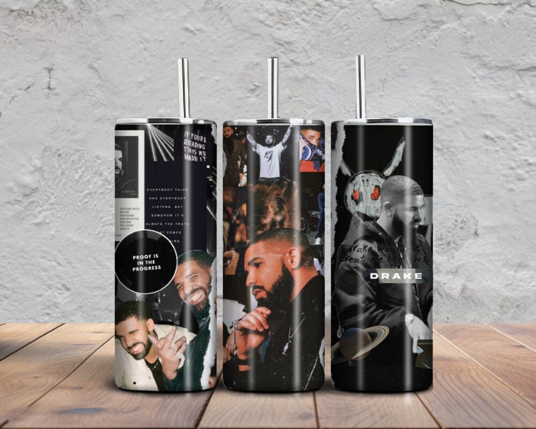 Tumbler Wrap Drake 20oz Skinny Png, Hiphop Artist Tumbler Designs, High ...