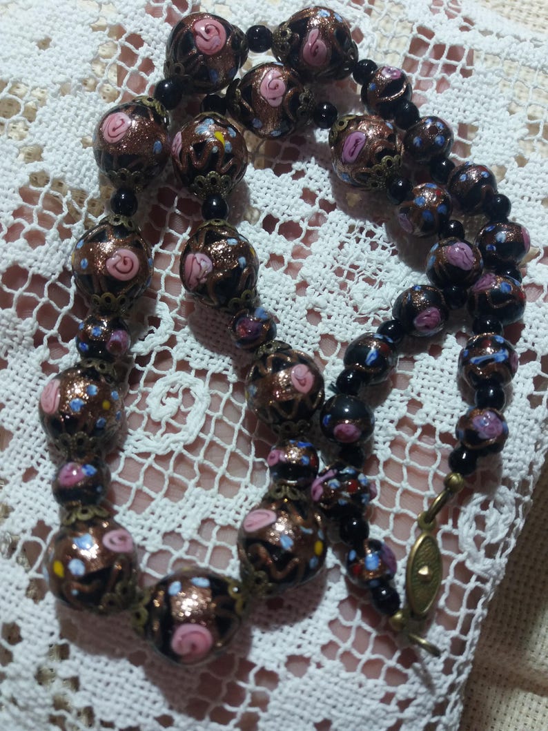 Vintage Venetian Wedding Cake Beads Ready to Wear. - Etsy