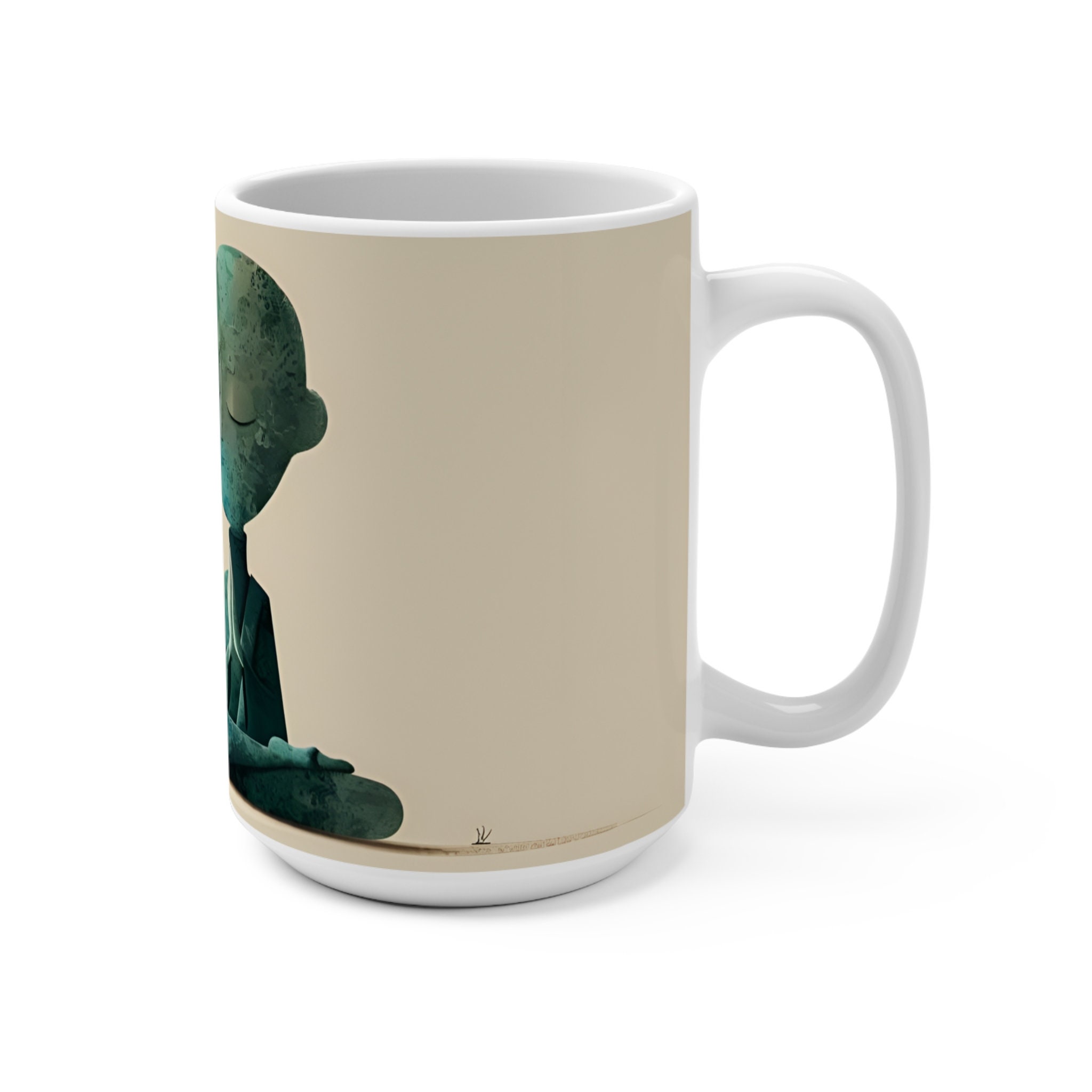 Morning Coffee Zen Large Ceramic Coffee Mug 15oz by Hinazen Artworks ...