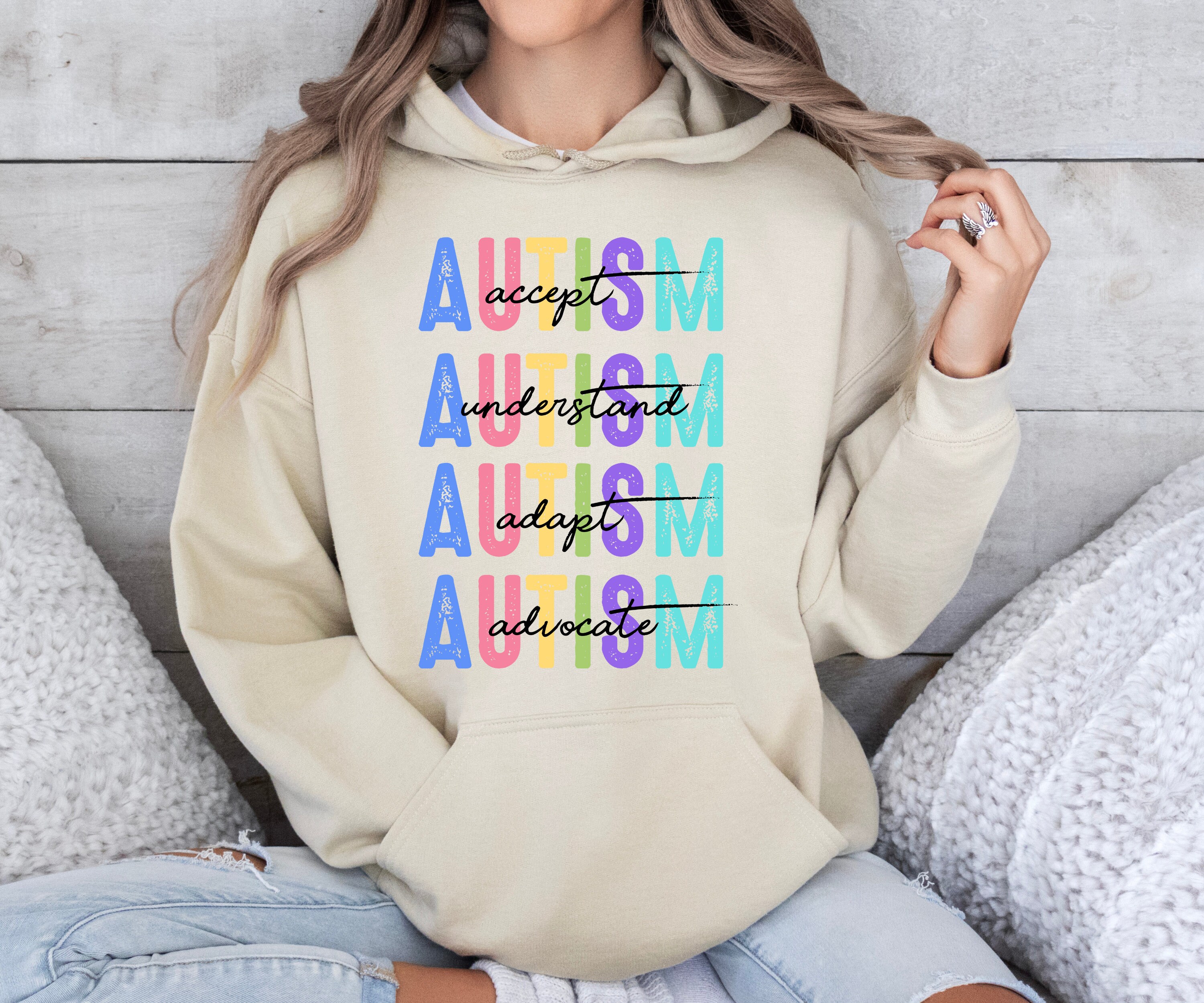 Autism Accept Understand Love Hoodie, Autism Awareness Hoodie, Autism ...