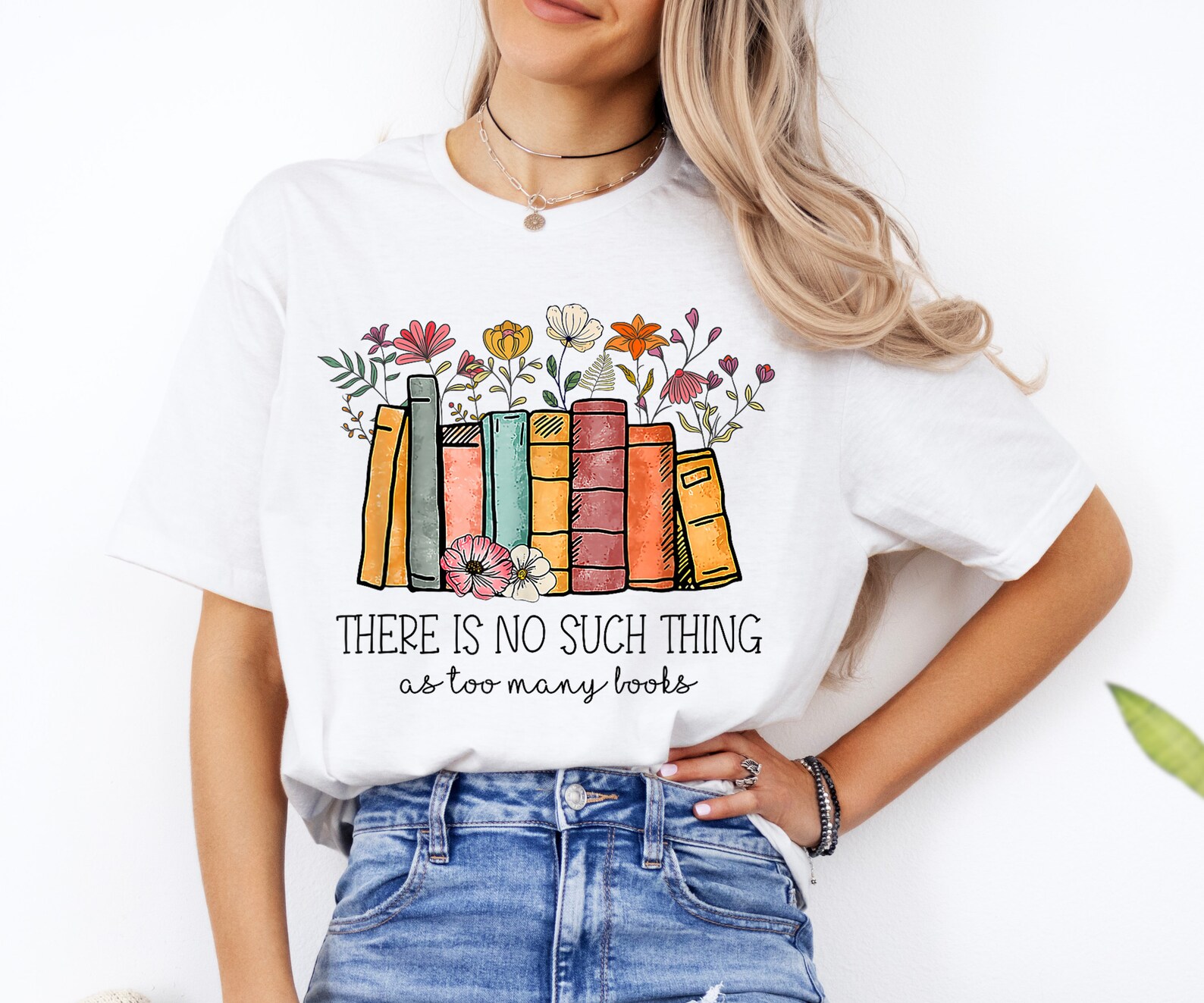 There is No Such Thing as Too Many Books T-shirt, Reading Shirt, Book ...