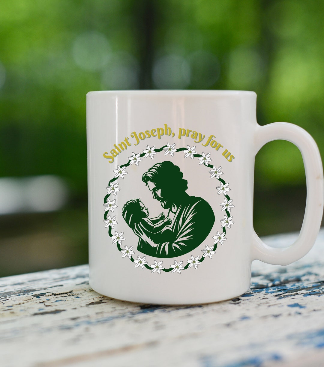 St. Joseph Mug, Catholic Gift, Catholic Coffee, Catholic Mom Gift ...