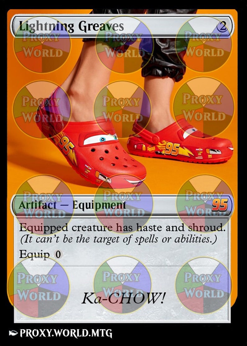MTG Lightning Mcqueen Greaves Digital Download for At-home Printing - Etsy