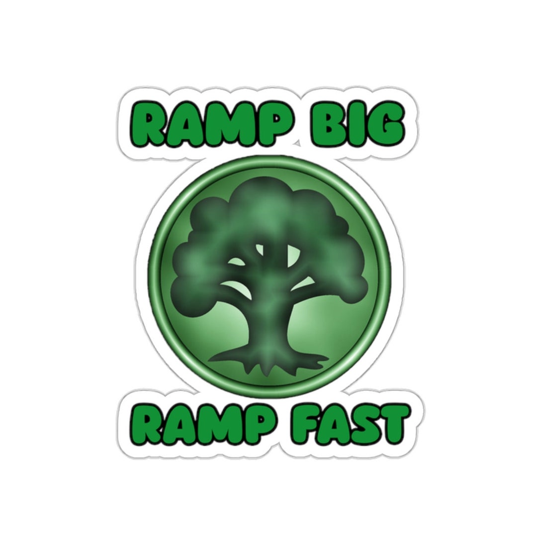 Ramp Big Green Mana MTG Kiss-cut Stickers - Etsy