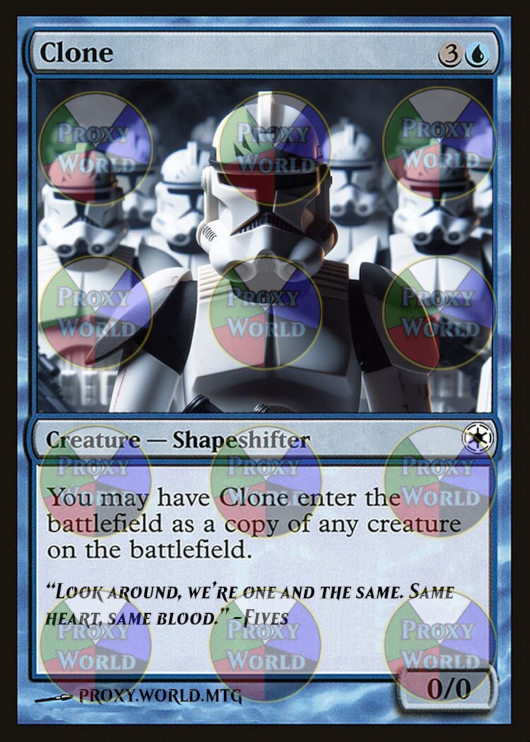 MTG Clone Trooper Digital Download for At-home Printers - Etsy