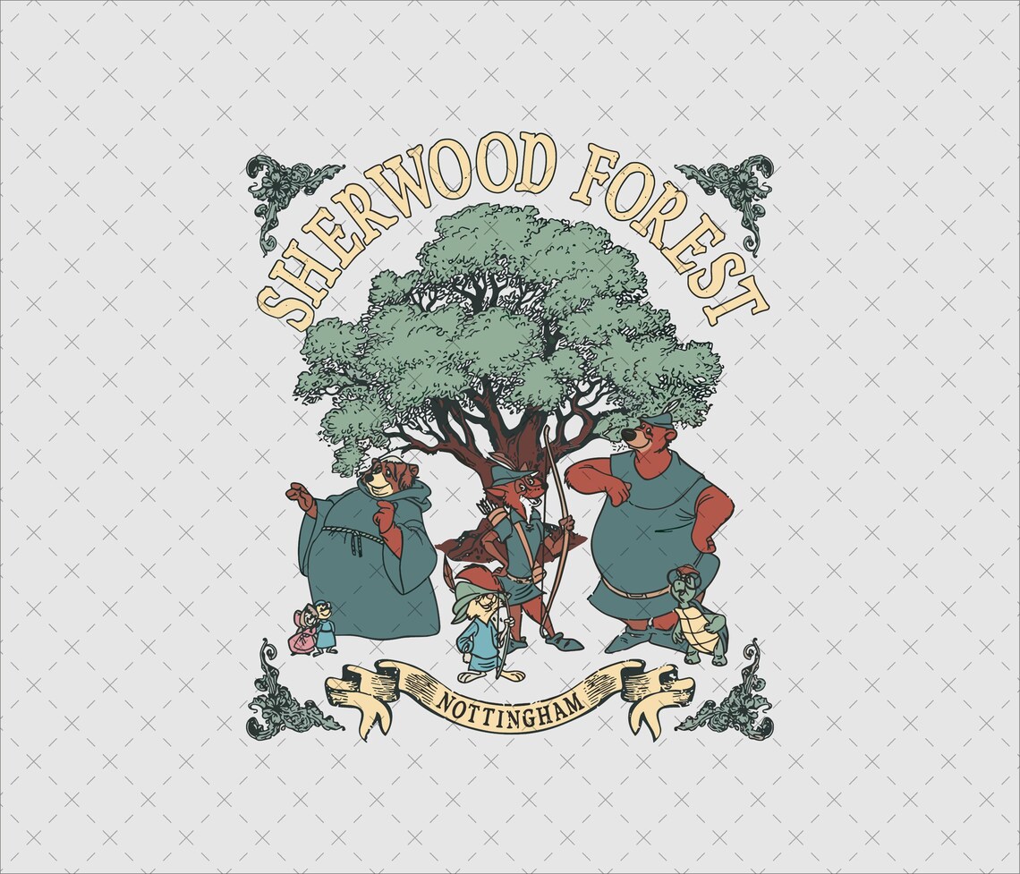 Retro Robin Hood 1973 Clipart (PNG, SVG) - Etsy