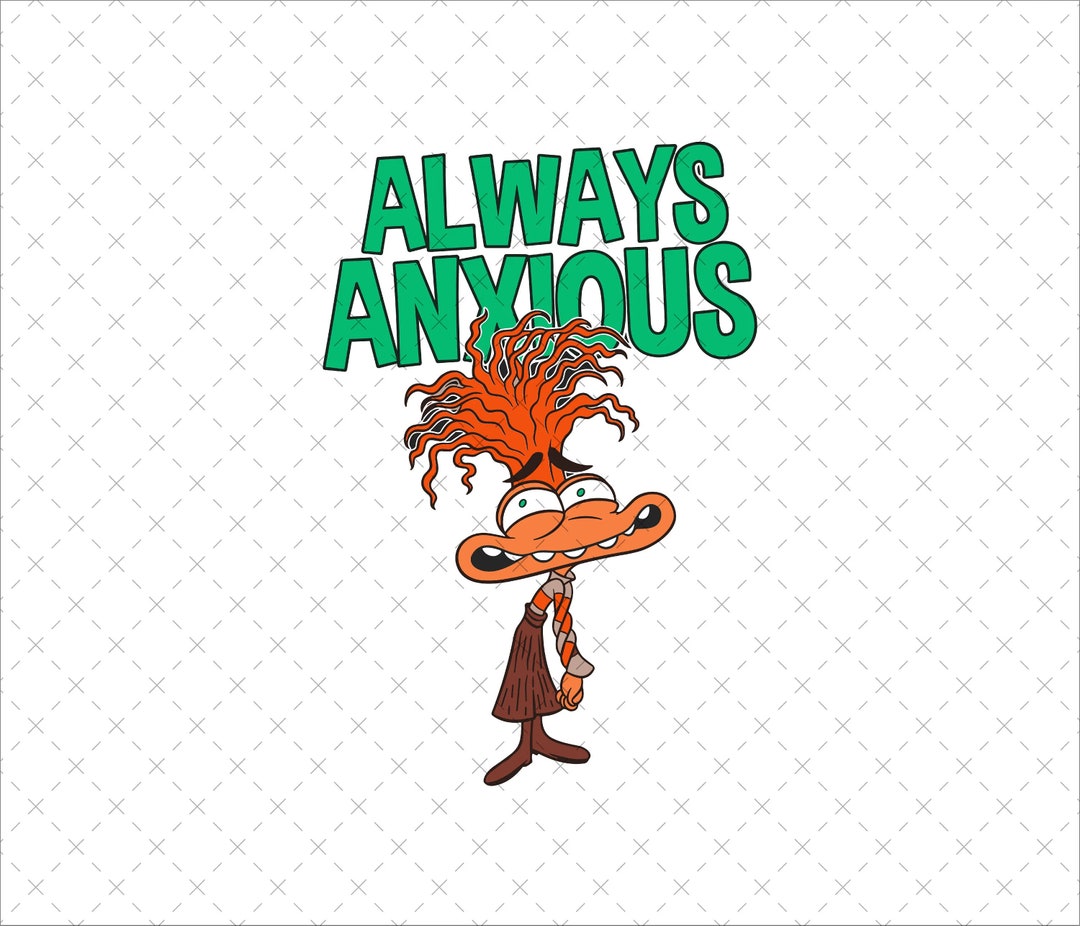 Anxiety PNG, Inside Out 2 PNG SVG, Inside Out 2 Anger, Joy, Disgust ...