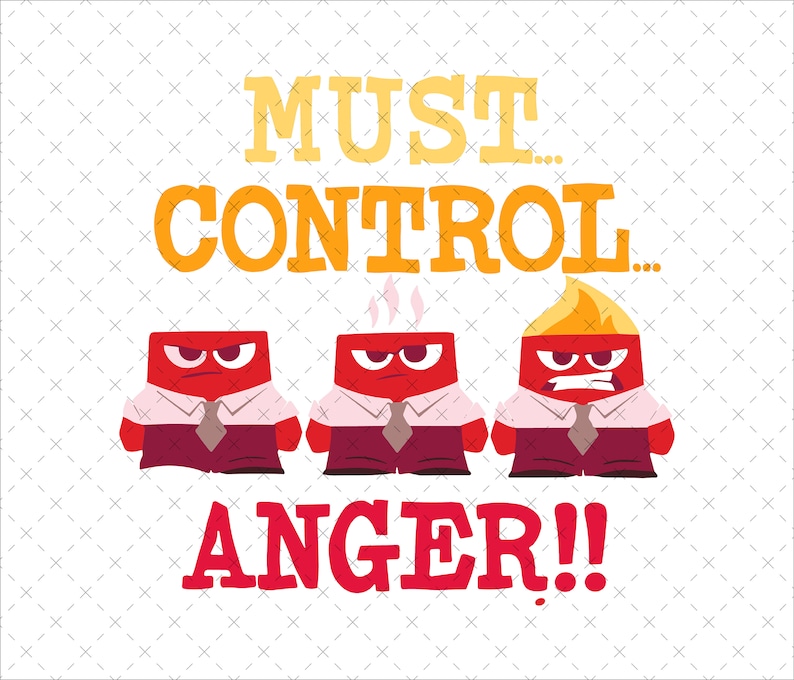 Inside Out 2 PNG SVG, Inside Out 2 Anger, Joy, Disgust, Sadness, Fear ...