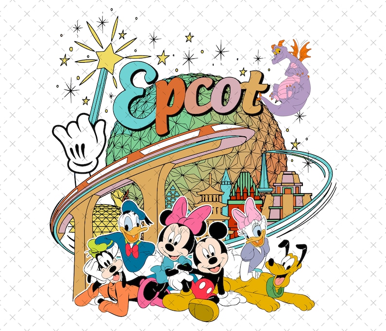 Epcot Png, Mouse and Friends Epcot Png, Family Vacation Png, Magic ...