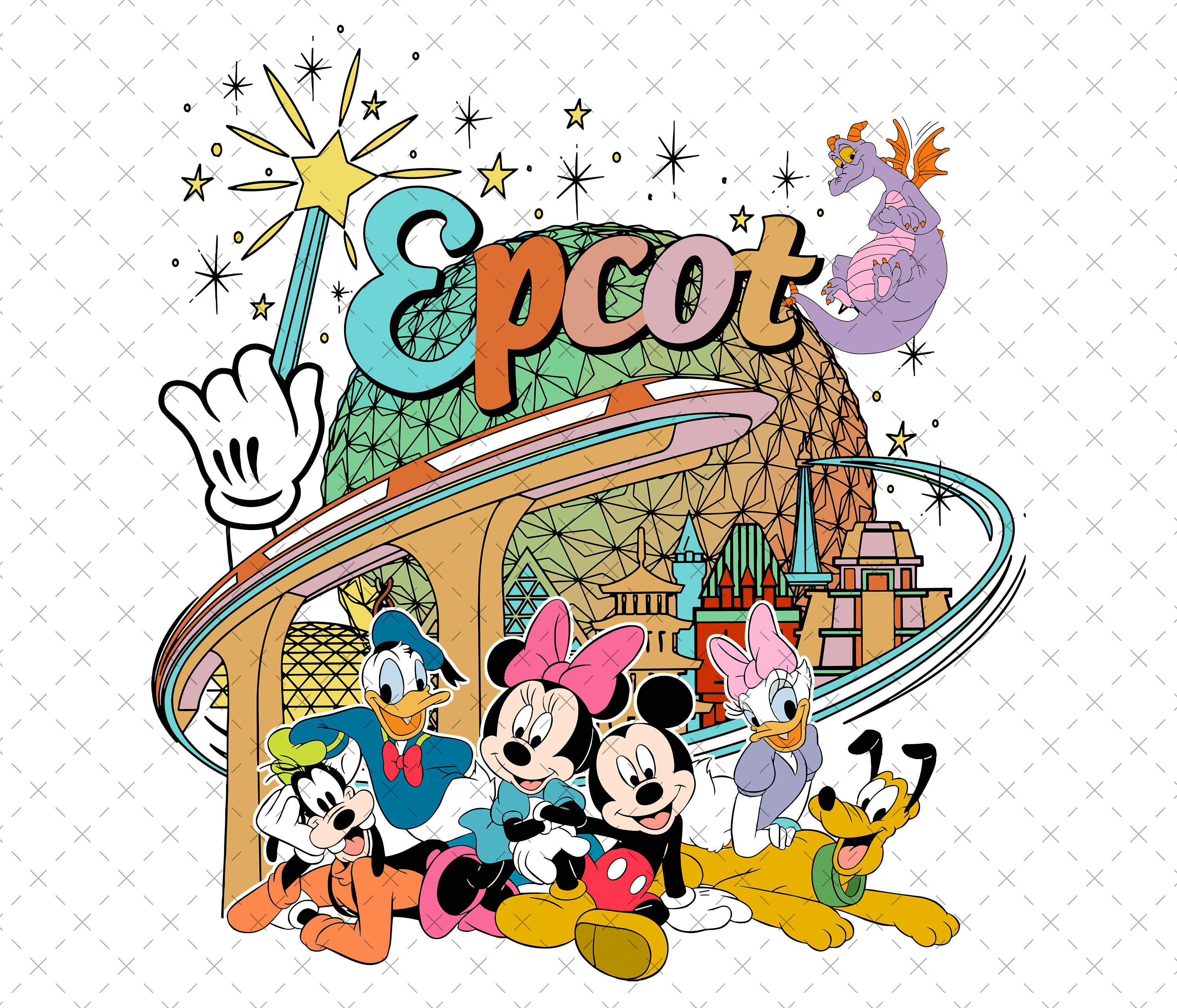 Epcot Png, Mouse and Friends Epcot Png, Family Vacation Png, Magic ...