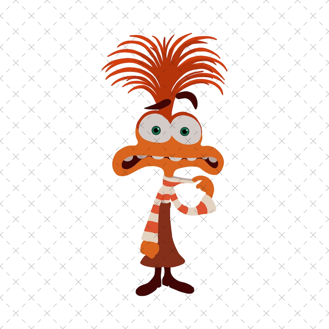 Anxiety PNG, Inside Out 2 PNG SVG, Inside Out 2 Anger, Joy, Disgust ...