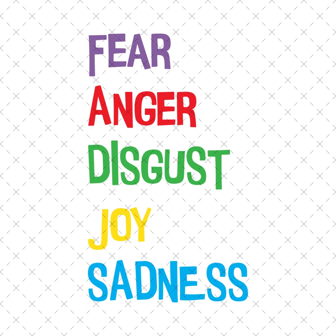 Inside Out 2 PNG SVG, Inside Out 2 Ira, Alegría, Disgusto, Tristeza ...